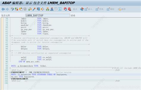 [sapabap]预制发票，相关屏幕增强及bapi 增强 abap 预制发票 增强字段 csdn博客