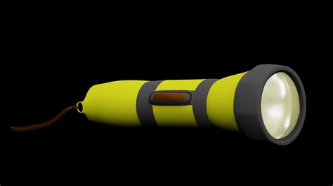 Free Flashlight Model Turbosquid 2058363