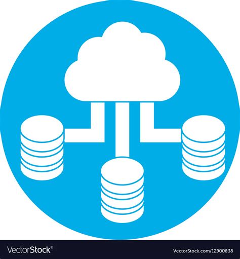 Cloud Storage Icon Image Royalty Free Vector Image