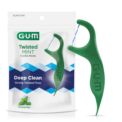 GUM Twisted Mint Floss Picks