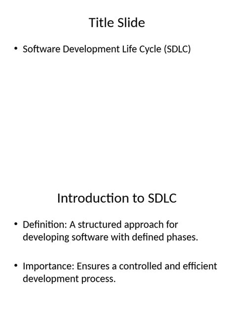 Sdlc Models Presentation Pdf Agile Software Development Software