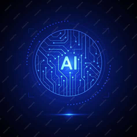 Premium Vector Artificial Intelligence Circuit Line Style Machine Learning Design Smart
