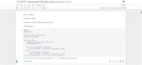 Shahana K On Linkedin Internship Python Datascience Taskautomation
