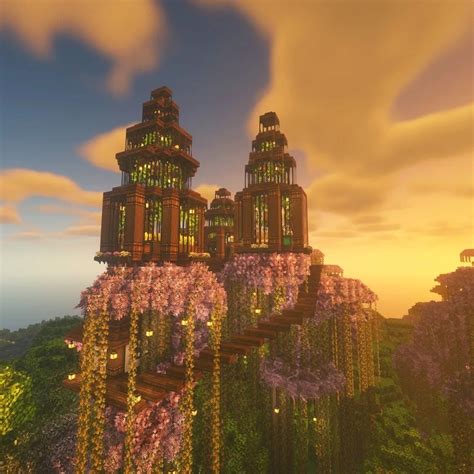 Fantasy Minecraft Treehouse High Atop The Trees With An Adorable Loft