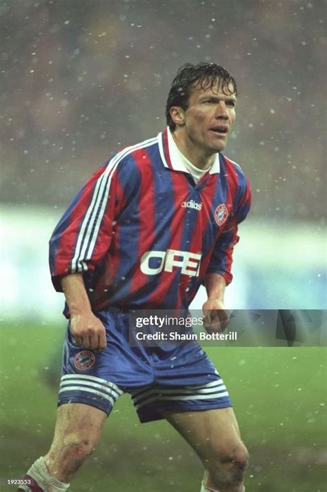 Lothar Matthaus Of Bayern Munich Keeps An Eye On The Ball During The News Photo Getty Images