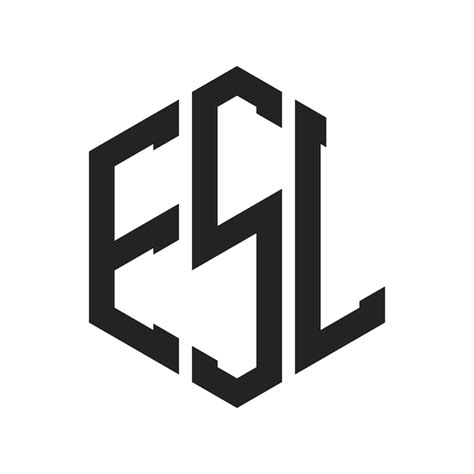 Premium Vector Esl Logo Design Initial Letter Esl Monogram Logo Using