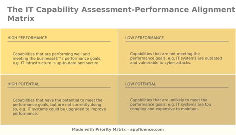 It Capability Assessment Performance Alignment Matrix Free Download