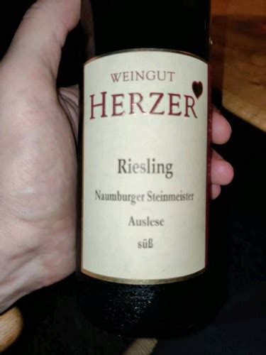 Weingut Herzer Naumburger Steinmeister Riesling Auslese Süss Vivino