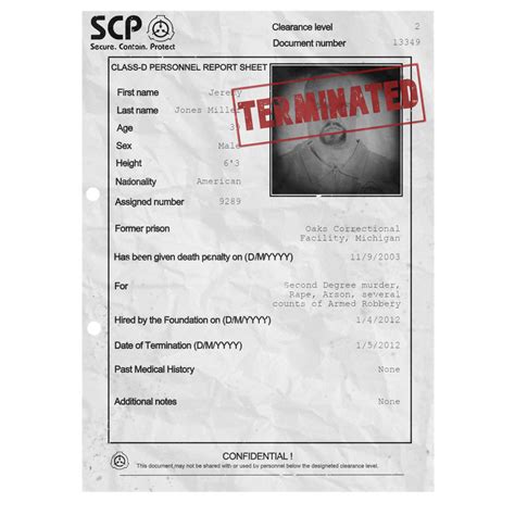 Class D Info Sheet Concept Scp