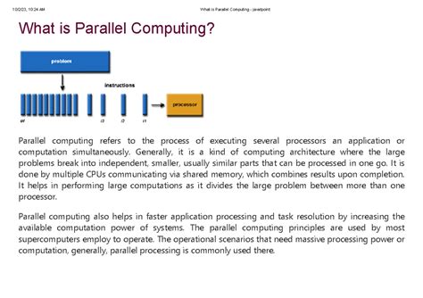 What Is Parallel Computing Javatpoint What Is Parallel Computing