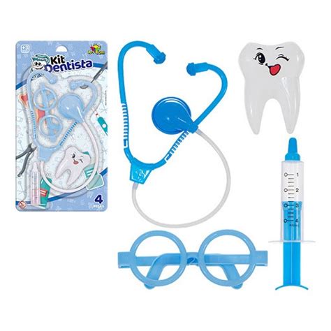 Kit Dentista Boys Peças Brinquedo Infantil Art Brink Feira Da Madrugada SP Tamanho U