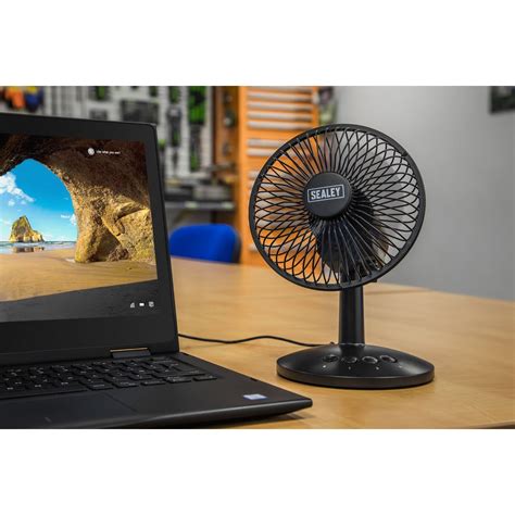Sealey 3 Speed Oscillating Usb Desk Fan 6 Ondemand Truck Parts
