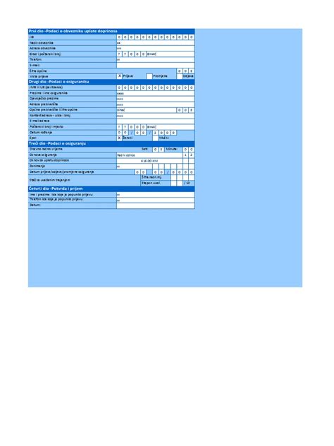 Js3100 Prijavapromjenaodjava Osiguranja Pdf