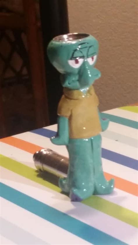 Squidward Pipe Spongebob Pipe Octopus Squid Handmade