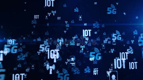 5g Symbols Tunnel Loopable And Seamless Background Stock Video Video Of Space