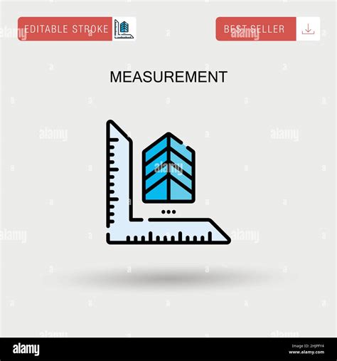 Measurement Simple Vector Icon Stock Vector Image Art Alamy