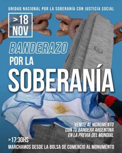 Argentina ¡banderazo En Rosario Por El Día De La Soberanía Nacional