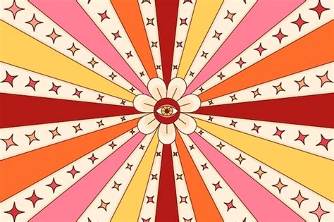 Hình nền retro 70 s background design độc đáo mang phong cách thập