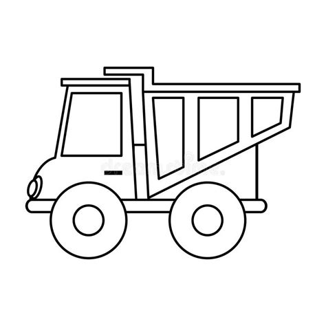 Dump Truck Coloring Page Stock Illustrations 180 Dump Truck Coloring