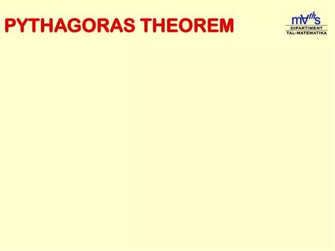 PPT PYTHAGORAS THEOREM PowerPoint Presentation Free Download ID