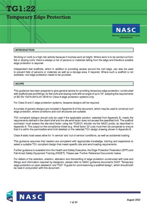 NASC National Access Scaffolding Confederation