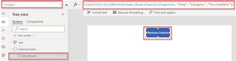 How To Remove A Column From Power Apps Collection
