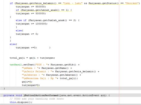 Cara Menghitung Gaji Karyawan Menggunakan Java Netbeans SINAU BARENG LUR
