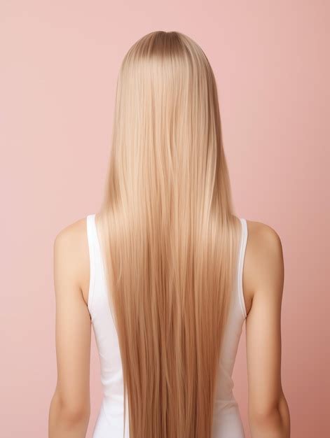 Premium Photo Beautiful Straight Hair Hair Style