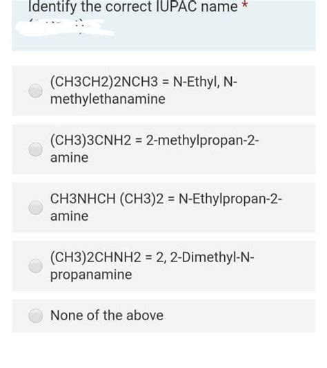 Answered Identify The Correct Iupac Name … Bartleby