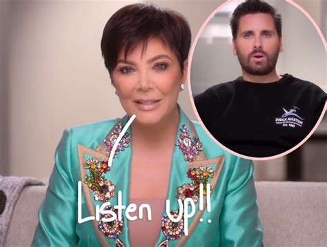Kris Jenner Responds To Report Claiming Scott Disick Has Been