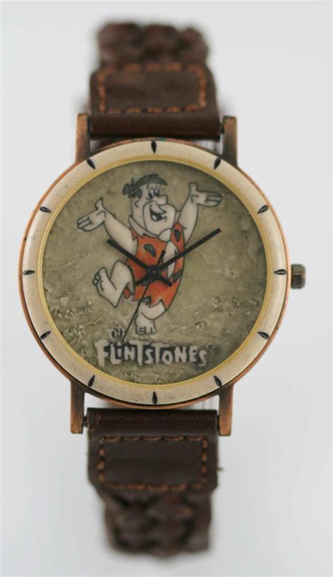 Fossil Watch Mens Fred Flintstone Limited Edition Stainless Brown
