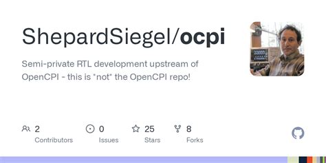 GitHub ShepardSiegel Ocpi Semi Private RTL Development Upstream Of OpenCPI This Is Not