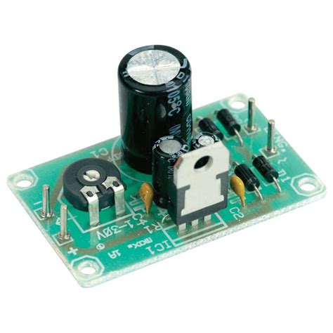 Pcb Voltage Regulator Kits For Lm317 T With And Without Regulator Rapid Electronics