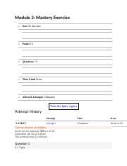 ITS315 Module 2 Mastery Exercise Pdf Module 2 Mastery Exercise Due No Due Date Points 10