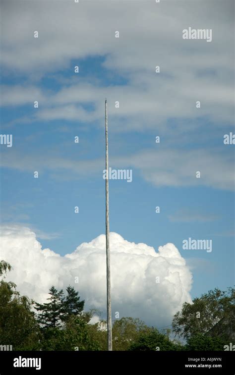 Flag Pole Without Flag Stock Photo Alamy