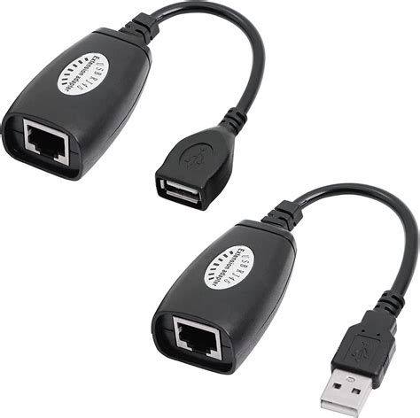 Usb 2 0 Ethernet Extender Adapter Usb To Rj45 Ethernet Male For Cat6 5
