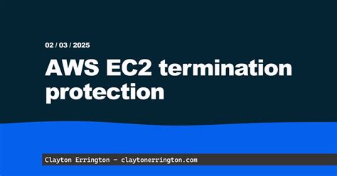 Aws Ec2 Termination Protection
