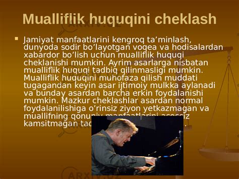 Mualliflik huquqi Юриспруденция Презентации