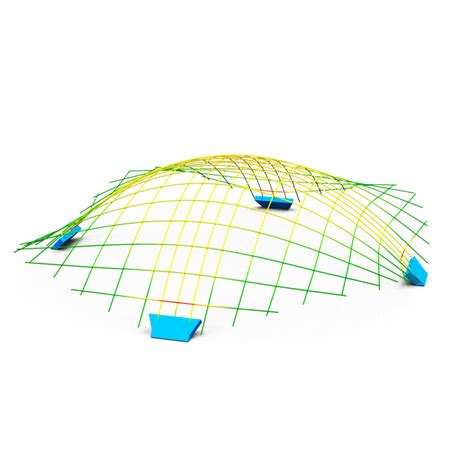 Elastic Deformation Of The Gfrp Gridshell Bending Stress Download Scientific Diagram