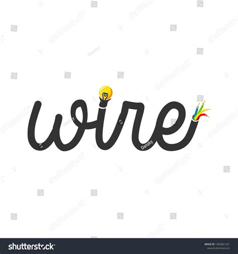 Wire Logo Design Inspiration Wire Logo Stock Vector Royalty Free