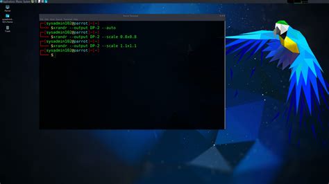 Parrot OS Scaling The Desktop With Xorg X Without Changing The Resolution SYSADMIN