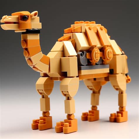 Premium Photo Realistic Lego Camel With Vray Tracing And Modular