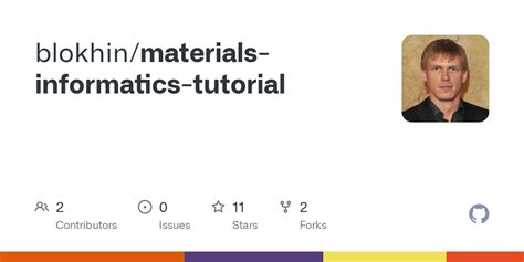 Github Blokhinmaterials Informatics Tutorial