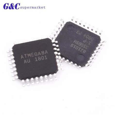 2 Pcs Atmega8l 8au Atmega8a Au Atmega8l Atmega8a Atmega8 Qfp 32 In
