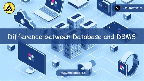 Difference Between Database And Dbms Full Stack