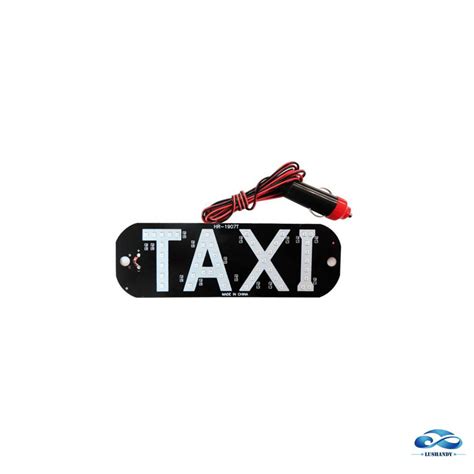 Letrero LED TAXI Para Cualquier Auto 12VOLT COMERCIAL LUSHANDY LTDA
