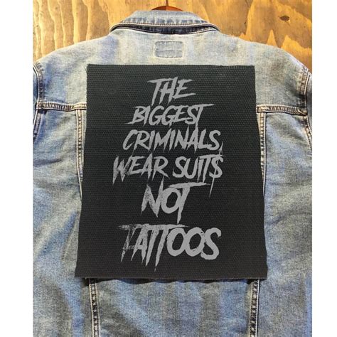 Edgy Tattoo Patch Punk Rock Streetwear Accessory Eco Friendly Etsy