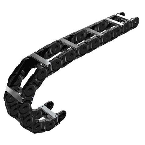 Cadena Portacables Abierta Ple Series Ekd Systems Gmbh Cerrada De Plástico De Aluminio