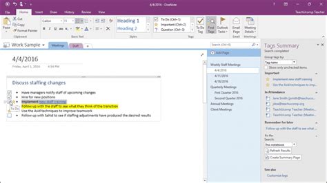 Tags In OneNote Tutorial With Video TeachUcomp Inc