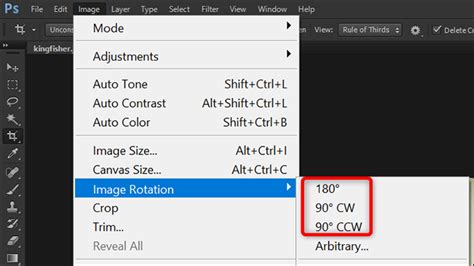 Cómo rotar una imagen en Adobe Photoshop